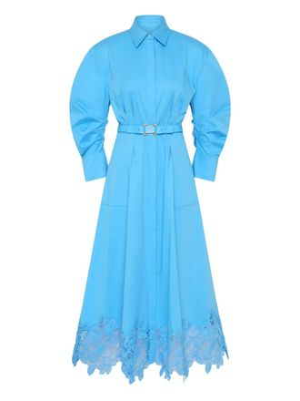 Rebecca Vallance robe-chemise mi-longue Montreux en dentelle - Bleu