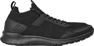 HUGO BOSS Extreme Sneaker f&uuml;r Herren, Leder, Niedrig geschnitten (Schwarz)