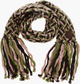 Dsquared2 Schal aus Wollmischung mit Fransensaum Dsquared2