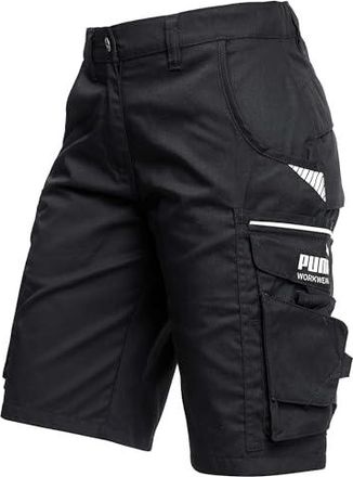 Puma Workwear Precision X Short de Travail pour Femme, Nombreuses Poches & Réflecteurs - Idéal pour Les Artisans, Les ouvriers de Production et de Construc
