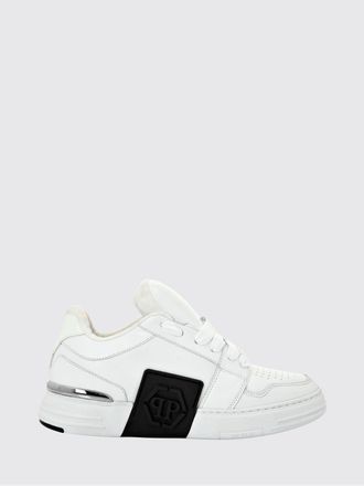 Philipp Plein Baskets Super Street en cuir avec logo Hexagon en caoutchouc