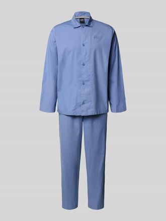 HUGO BOSS Regular Fit Pyjama aus Viskose-Mix mit Baumwoll-Anteil Modell CHRIS PYJAMA