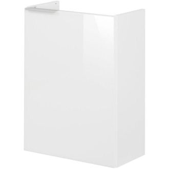 Fackelmann sbc Beckenunterschrank 45 - Glasfront Wei&szlig; - Korpus
