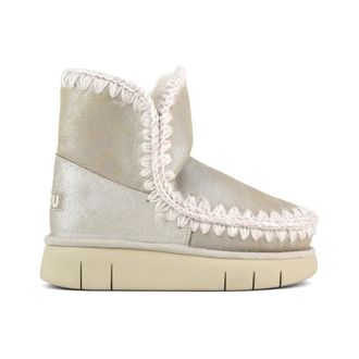 Mou Luxuri&ouml;ser doppelseitiger Schaffellstiefel - - Shoes - Damen - Beige - 35 EU