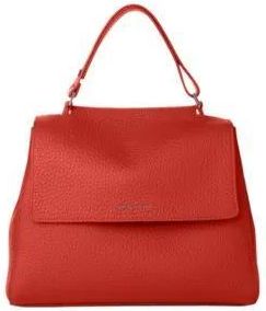 Orciani Hobo Bags - Handbag In Soft Hammered Leather - Gr. unisize - in Rot - für Damen