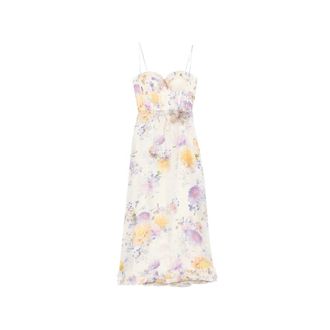 Zimmermann Luna Ruffle Midi Kleid - - Dresses - Damen - Mehrfarbig - M