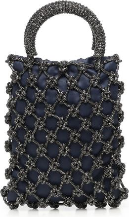 Rosantica Femme, Sacs, Bleu, Taille: ONE Size Sac fourre-tout orn&eacute; de cristaux
