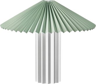 Blomus Tischleuchte -TAITE- | Designer Lampe von Theresa Rand | Plissee Schirm Textil & Aluminiumsockel | &Oslash; 36 cm, H&ouml;he 31 cm | E14 Fassung, dimmbar (Desert 