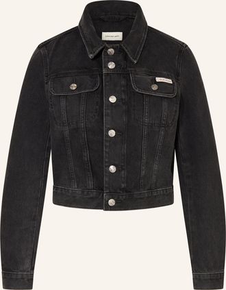 Calvin Klein Jeans Cropped-Jeansjacke Essenti schwarz