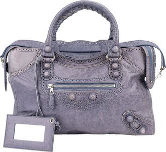 Balenciaga Crossbody Bags - Balenciaga Classic Lilac Leather City Handbag - Gr. unisize - in Orange - f&uuml;r Damen