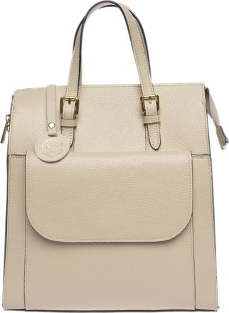 Luisa Vannini Beige Rindsledertasche