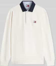 Tommy Jeans Regular Fit Rugbyshirt aus reiner Baumwolle