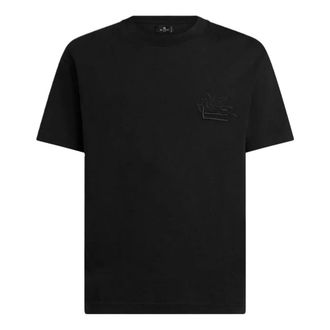 Etro Homme, Tops, Noir, Taille: M T-shirt &agrave; col rond