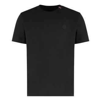 Moncler Kurz&auml;rmeliges T-Shirt - - Tops - Herren - Schwarzk - M