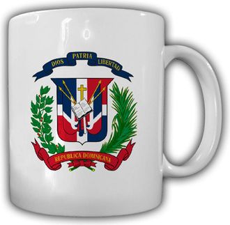 Copytec Dominikanische Republik Wappen Emblem República Dominicana - Tasse Kaffee 13463