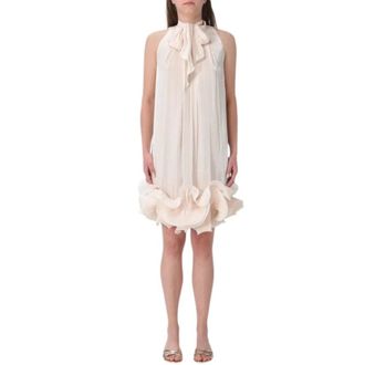 Hanita Damen, Kleider, Beige, SGr&ouml;&szlig;e