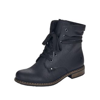 Rieker Herbst/Winter, Damen Stiefeletten, Schwarz (schwarz/schwarz 02), 37 EU (4 UK)