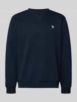 Lerros Sweatshirt mit Rundhalsausschnitt und Label-Patch