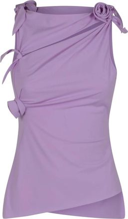 Coperni Femme, Blouses et Chemises, Violet, Taille: 38 FR Flower Top
