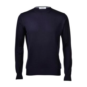 Gran Sasso 598 Paricollo - - Knitwear - Herren - Blau - 2XL