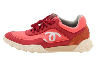 Chanel Red Lowtop Sneakers Size 37.5