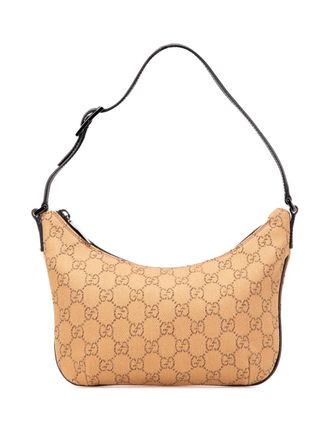 Gucci sac port&eacute; &eacute;paule en toile GG (2000-2015) - Marron