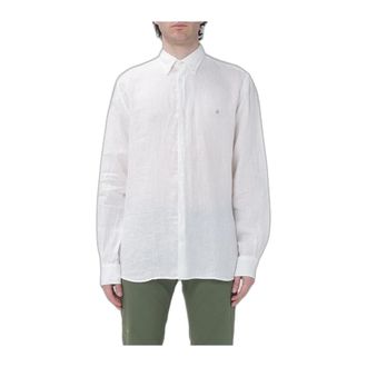 Brooksfield L&auml;ssiges Leinenhemd - - Shirts - Herren - Wei&szlig; - XL