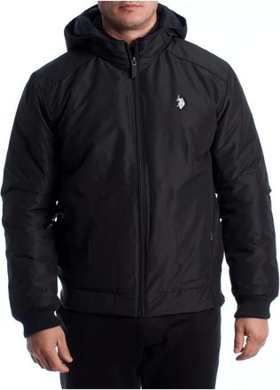 U.S.Polo Association U.s. Polo Assn., Homme, Vestes, Noir, Taille: L Hooded Bomber Jacket