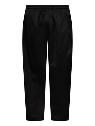 Maison Margiela pantalon plissé à lien de resserrage - Noir