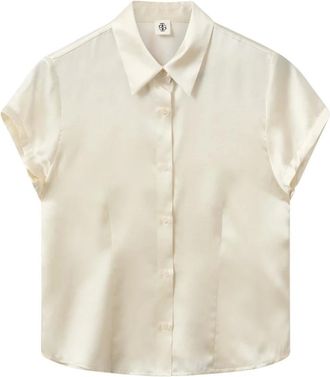 The Garment Femme, Blouses et Chemises, Beige, Taille: 40 FR Chemise en Soie Crème