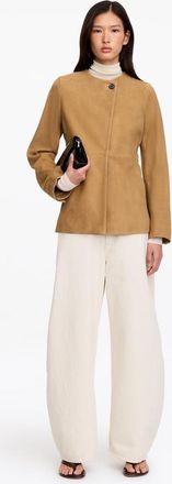 Arket Velourslederjacke -Beige