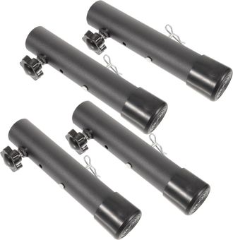 DOITOOL 4 Stück Verstellbare Möbelbeine aus Stahl Klappbare Tischbeinerhöhung Stabile Metallbeine für Schreibtisch Küchentisch DIY Möbel Robuste Unterstützung