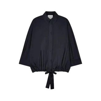 Forte_Forte Femme, Blouses et Chemises, Noir, Taille: 38 FR Poplin Shirt