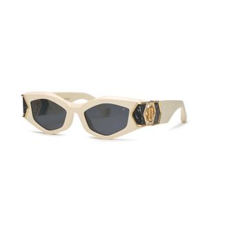 Philipp Plein Stylische Sonnenbrille mit Rauchgl&auml;sern - - Accessories - Damen - Beige - 52 MM