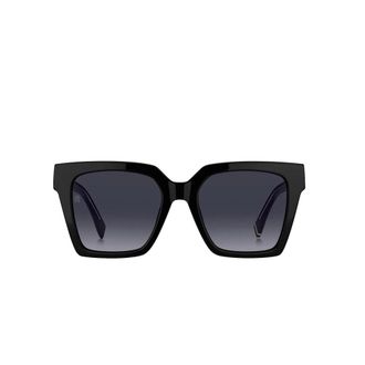 Tommy Hilfiger Quadratische schwarze Damen Sonnenbrille mit grauem Verlauf - - Accessories - Damen - Schwarzk - 53 MM
