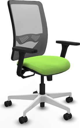 Piqueras y Crespo Arbeitsstuhl Zulema mit 3D-Armen, h&ouml;henverstellbare Lendenwirbelst&uuml;tze, ausgestattet mit 3 Positionen und Schneidschaum, mit Rollen von 65 mm, Nylon, 