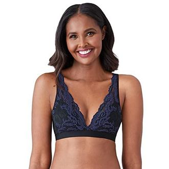 Wacoal 810322 Soutien-Gorge Plongeant, Noir/Eclipse, M Femme