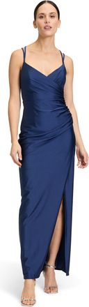 Vera Mont Damen Abiballkleid figurbetont Festival Blue,40