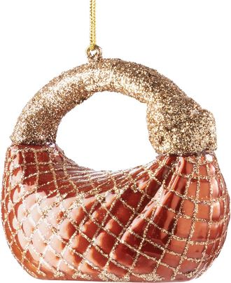Butlers Hang ON Christbaumschmuck Korb Glas 7 cm | lustiger Baumanh&auml;nger Handtasche | ungew&ouml;hnliche Weihnachtsbaumkugel | Dekoration f&uuml;r den Christbaum