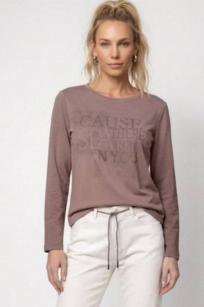 Monari Sweatshirt 809774 Sweatshirt mit funkelnden Schmuckdetails