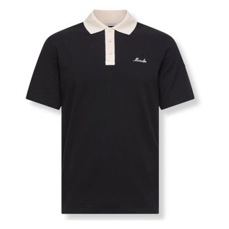 Moncler Homme, Tops, Noir, Taille: S Polo Chemises