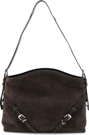 Givenchy Hobo Bags - Medium Brown Suede Shoulder Bag - Gr. unisize - in Schwarz - f&uuml;r Damen