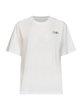 Maison Margiela Numeric-Embroidered Jersey T-Shirt - White
