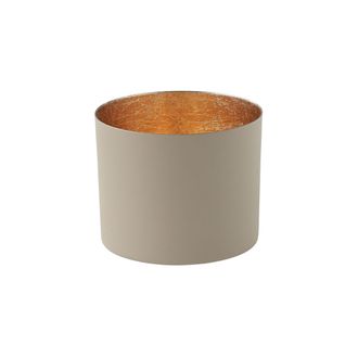 Gift Company [W] Chennai, Windlicht L, Sandstone/Gold