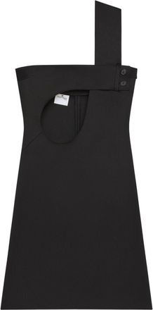 Courrèges robe courte à découpes - Noir