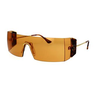 Retro Superfuture unisex, Accessoires, Jaune, Taille: ONE Size Lunettes de Soleil Planète Orange