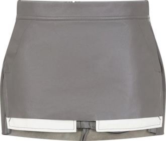 Rick Owens Femme, Jupes, Gris, Taille: 36 FR Mini-jupe Fog Cutoff