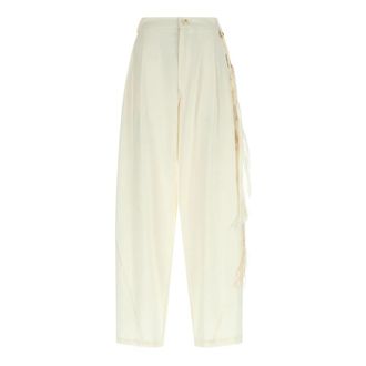 Darkpark Phebe Weit Hosen - - Trousers - Damen - Wei&szlig; - M