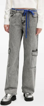 HUGO BOSS cargo pocket jeans - Grau