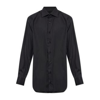 Brioni Homme, Chemises, Noir, Taille: XL Chemise en coton